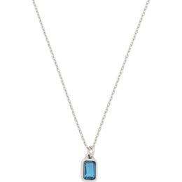 CIAO! BY LEONARDO Damen CIAO! BY LEONARDO Kette mit Anh&auml;nger &raquo;Halskette Sophia CIAO&laquo; mit Kristallglas blau Edelstahl, L: 47 B: 1mm