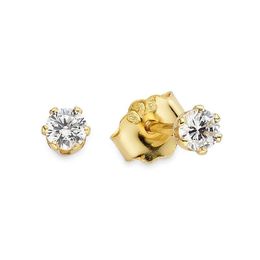 Aniston Jewelry & Watches Damen Aniston JEWELRY & WATCHES Paar Ohrstecker &raquo;Schmuck Geschenk Silberohrstecker&laquo; mit Zirkonia (synth.) gold 3mm, Silber 