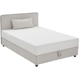 ATLANTIC HOME COLLECTION Bett &raquo;Corinna&laquo; Boxbett inkl. Stauraum, Cord, erh&auml;ltlich in unterschiedlichen Breiten grau Liegefl&auml;che L&auml;nge B: 200cm x 100cm,
