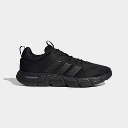 Herren Walkingschuh "CLOUDFOAM FLEX ELASTIC LACE", adidas Sportswear, Gr. 40, schwarz, Textil, Schuhe