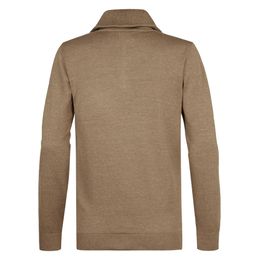 Herren Troyer, beige, Gr. XXL, PETROL INDUSTRIES, Strick, Obermaterial: 50% Baumwolle, 50% Polyacryl, Pullover, Baumwollmix