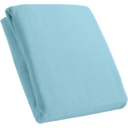 Kum Spannbettlaken &raquo;Mikrofaser-Fleece Spannbetttuch&laquo; bis ca. 25 cm Matratzenh&ouml;he, weich & kuschelig blau Microfaser-Fleece, Obermaterial: 100% 