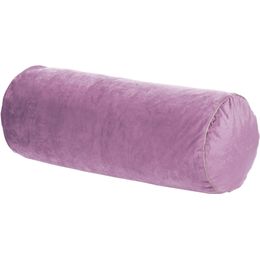 Dekokissen Pad, B:29cm L:75cm &Oslash;:29cm, lila, Polyester, Dekokissen_Sitzkissen_Kissenh&uuml;llen, "Elegance", Design als Basic, aus Samt, elegante Optik, in