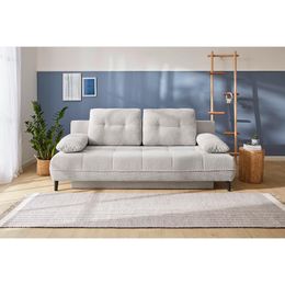 Jockenh&ouml;fer Schlafsofa &raquo;Til, B: 206 cm, Liegefl. 140x200 cm&laquo; mit Schlaffunktion & Bettkasten beige Korpus: 95% Polyester, 5% Nylon;Kissen: 95% Polyester, 5% Nylon