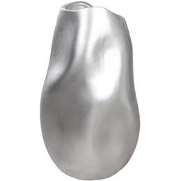 Gilde Bodenvase &raquo;Bodenvase organisch Jolie silberfarben H. 50,5 cm&laquo; Kunstharz B/H/T: 29cm x 50,5cm x 27cm