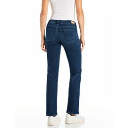 Replay Damen Bootcut-Jeans "NEW LUZ", blau, Gr. 30, Denim/Jeans, Obermaterial: 90% Baumwolle, 8% Polyester, 2% Elasthan, Jeans, mit gesticktem R an