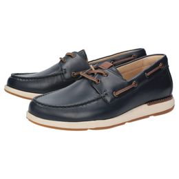 Sioux Herren Schn&uuml;rschuh "Nurilinos-702", Gr. 44, blau, Obermaterial: 100% Kalbsnappaleder CANA. 100% Gummi rubber., Schuhe