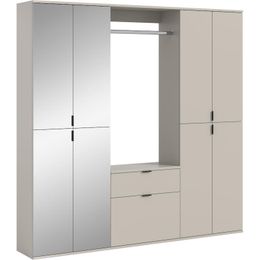 Home Affaire Garderoben-Set &raquo;TRONDHEIM, 5-teilig, Breite 183cm, individuell platzier- & erweiterbar&laquo; Set, bestehend aus: 2x Garderobenschrank breit & 
