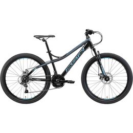Bikestar Mountainbike 21 Gang Shimano RD-TY300 Schaltwerk Kettenschaltung f&uuml;r Damen und Herren, Kettenschaltung schwarz 41cm, 26 Zoll (66,04cm) Mountainbike