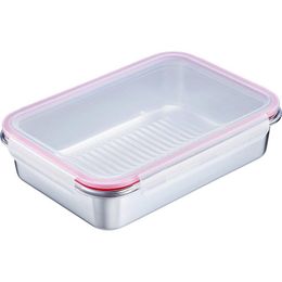 Westmark Lunchbox &raquo;Edelstahl Lunch Box/ Frischhaltedose&laquo; Made in Germany, 5 Jahre Garantie Edelstahl 18/8, Polyprophylen (PP), Silikon B/H/L: 21,4cm x