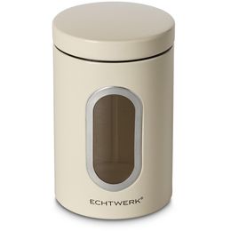 ECHTWERK Vorratsdose "Aufbewahrungsdose mit Sichtfenster, 1,4 Liter", B/H/L: 17,5cm, beige, K&uuml;che, Lebensmittelaufbewahrungsbeh&auml;lter, f&uuml;r Mehl,