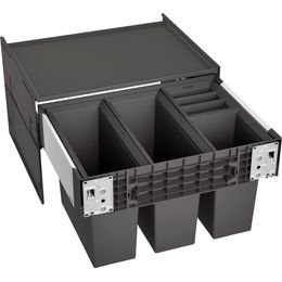 M&uuml;lltrennsystem Blanco, B:40cm H:36cm T:57cm, schwarz, Kunststoff, K&uuml;che, M&uuml;lleimer, "Select II 60/4", Kunststoff, Stahlblech, 600 mm Untermass