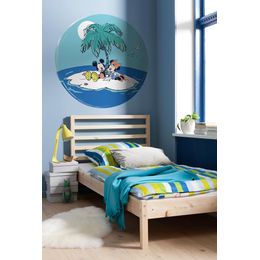 Komar Fototapete "Mickey and Minnie Remote Island", B/L: 125m, Rollen: 1, blau, Schlafzimmer, Tapeten