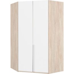 wimex Eckkleiderschrank &raquo;New York&laquo; 208 oder 236cm hoch wei&szlig; B/H/T: 90cm x 208cm x 125cm, T&uuml;ren: 2 Stk.