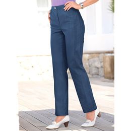 Casual Looks Damen Schlupfjeans, blau, Gr. 205, unifarben, 98% Baumwolle, 2% Elasthan, Jeans