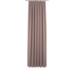 WIRTH Vorhang &raquo;Torbole&laquo; Kr&auml;uselband 1 Stk. tlg. nach Ma&szlig; rot Baumwolle, Polyester 395cm, Kr&auml;uselband, 132cm