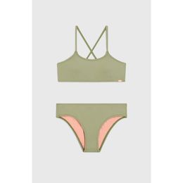 O`Neill O'neill M&auml;dchen O'Neill Bustier-Bikini &raquo;ESSENTIALS BRALETTE BIKINI SET&laquo; mit festen Tr&auml;gern, gut abdeckendes H&ouml;schen gr&uuml;n 176 (170), N-Gr