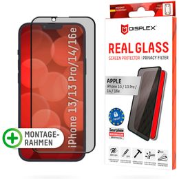 Displex Displayschutzglas "Privacy Glass FC - iPhone 14", B:12cm H:6cm T:25mm, schwarz, Displayfolien