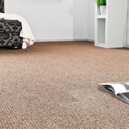 ANDIAMO Teppichboden "Patras, Strukturschlinge, Gesamth&ouml;he 8,5 mm, Luxusklasse LC2", B : 400cm 1 Stk., L: 450cm, braun, Schlafzimmer, Teppiche,