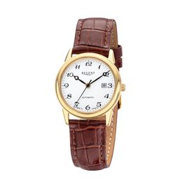 Regent Uhren Regent Damen Automatikuhr Armbanduhr, Damenuhr, Made in Germany, Mechanische Uhr, Lederarmband Einheitsgr&ouml;&szlig;e