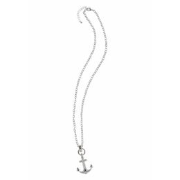 Firetti Damen Lange Kette &raquo;mit gro&szlig;em Anker&laquo; grau Metall, L: 94