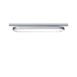 Paulmann Schienensystem-Leuchten &raquo;URail Panel Loop 480lm 7W 2700K 230V Chrom matt, Chrom 7W&laquo; LED-Modul 1 Stk. Warmwei&szlig; Einzelspot, dimmbar silber 1, H: 3,5cm, 