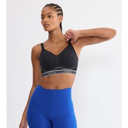 Damen B&uuml;gel-BH "Triaction Cardio Air", triaction by Triumph, Gr. 75, schwarz, Mesh;Single Jersey, Obermaterial: 57% Polyester, 27% Polyamid, 16%