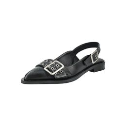 Pavement Damen Ballerina "Pavement Ballerinas Leder", Gr. 37, schwarz, Leder, Schuhe
