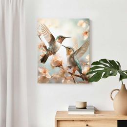 Reinders Deco-Panel &raquo;Spring Birds&laquo; blau Holzwerkstoff B/H/T: 40cm x 50cm x 2cm