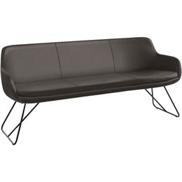 Musterring Essbank &raquo;Tavia&laquo; Schlittengestell in drei Ausf&uuml;hrungen, Breite 180, 200 oder 220 cm braun B/H/T: 180cm x 87cm x 66cm, Echtleder