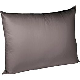 Fleuresse Kissenbezug &raquo;Colours Mako Satin, 100% Baumwolle, mit Rei&szlig;verschluss&laquo; Mako Satin, gl&auml;nzend, glatt, Premium Qualit&auml;t braun Mako-Satin, Mako-