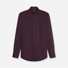 OLYMP Herren Businesshemd "Level Five body fit", lila, Gr. 46, Web, Obermaterial: 97% Baumwolle, 3% Elastolefin, Hemden, schlichtes Design