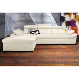 exxpo - sofa fashion Ecksofa &raquo;Salerno, Funktionssofa, Breite 280cm, hoher Sitzkomfort, L-Form&laquo; inkl. Kopf- und Armteilverstellung, wahlweise mit 