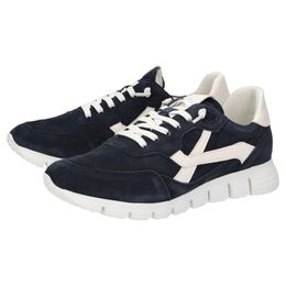 Sioux Damen Sneaker "Mokrunner-D-021", Gr. 38, blau, Obermaterial: 50% Ziegenveloursleder GOVL. 50% Lammnappaleder LANA. 100% Gummi rubber., Schuhe
