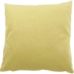 G&ouml;zze Dekokissen &raquo;Duval&laquo; mit Rei&szlig;verschluss, Kissenh&uuml;le ohne F&uuml;llung, 2 St&uuml;ck gr&uuml;n Polyester B/L: 50cm x 50cm, 2 Stk.