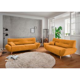 Home Affaire Polstergarnitur &raquo;Drago, modern und zeitlos, aktuelle Formensprache, komfortabel&laquo; Set, 3-Sitzer und 2-Sitzer, 2 Stk. tlg. als Sessel/