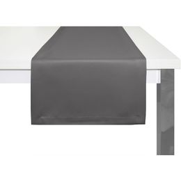WIRTH Tischl&auml;ufer &raquo;NEWBURY&laquo; grau Baumwolle, Polyester B/L: 50cm x 150cm, eckig