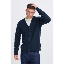 Blend Herren Strickjacke &raquo;BHBRANKO CARDIGAN KNIT&laquo; mit Knopfleiste, aus Wollmischung, Regular Fit, h&uuml;ftbedeckende L&auml;nge blau M