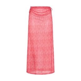 LSCN BY LASCANA Damen Meshrockkoralle, ros&eacute; bedruckt, Gr. 34, bedruckt, Netz, Obermaterial: 95% Polyester, 5% Elasthan, R&ouml;cke, mit grafischem Druck,