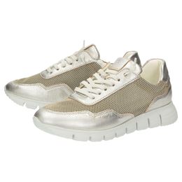 Sioux Damen Sneaker "Mokrunner-D-017", Gr. 39, gold, Obermaterial: 80% Ziegenleder goatskin. 20% Textilmaterial TEXMAT. 100% Gummi rubber., Schuhe