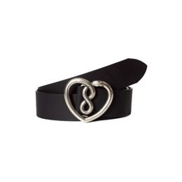 BA98-Cologne Damen Lederg&uuml;rtel "BA98-Cologne Rindlederg&uuml;rtel", schwarz, Gr. 85, uni, Obermaterial: 100% Lammleder LEL., G&uuml;rtel, mit moderner Schnalle