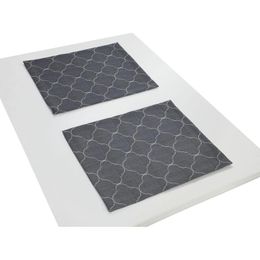 Adam Platzset &raquo;Indian Cortezada Light&laquo; blau Obermaterial: 100% Baumwolle B/L: 30cm x 40cm, 2 Stk., Bio-Baumwolle, eckig