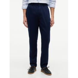 Tommy Hilfiger Herren Chinohose "DOVER 3/4 ELASTICATED TENCEL", blau, Gr. 32, Web, Obermaterial: 65% Lyocell, 35% Baumwolle, Hosen, Regular Fit