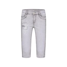 SOCCX Damen Jeansshorts, grau, Gr. 29, bedruckt, Denim/Jeans, Material: 72% Baumwolle, 27% Polyester, 1% Elasthan, Jeans, mit normaler Leibh&ouml;he