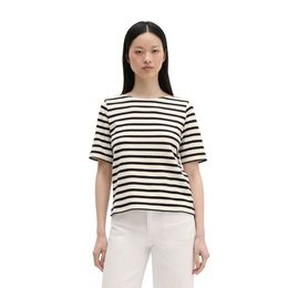 Marc O'Polo MARC O'POLO Damen T-Shirt, schwarz-wei&szlig;, Gr. S, Jersey, Obermaterial: 100% Baumwolle, Shirts, straight aus weichem Jersey, geringelt