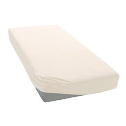 bellana Spannbettlaken &raquo;Jersey Zwirn-Elasthan&laquo; f&uuml;r Topper bis 10 cm H&ouml;he beige Jersey-Elasthan, Obermaterial: 97% Baumwolle, 3% Elasthan B/L: 90cm x 