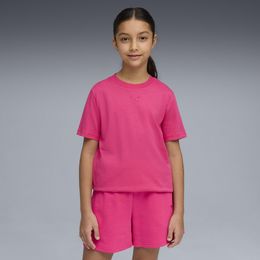 Puma Kinder T-Shirt "Essentials T-Shirt M&auml;dchen", pink, Gr. 128, clean, Obermaterial: 100% Baumwolle. Kragen: 70% Baumwolle, 30% Polyester, Shirts