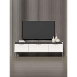 OTTO home Lowboard &raquo;Sofy TV-Lowboard, TV-Kommode, TV-Schrank, TV-Unterschrank, TV-M&ouml;bel&laquo; UV lackiert, Soft Close Funktion, Metallgestell in Anthrazit 