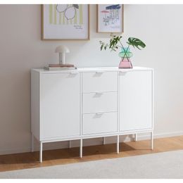 s.Oliver Sideboard &raquo;Kallby&laquo; 1 Stk. tlg. lackiertes MDF, Soft-Close Funktion, Breite 120 cm Eisen B/H/T: 120cm x 84cm x 40cm, 3 Stk., Eukalyptus, 2 Stk