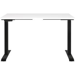 Germania Schreibtisch &raquo;Jet&laquo; moderne Farbvariationen, Breite 120/140/160/180 cm, Made in Germany schwarz-wei&szlig; B/H/T: 120cm x 72cm x 80cm, Gestellfarbe 